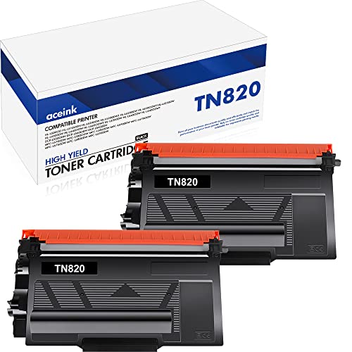 TN820 TN850 Toner Cartridge Black: Compatible Toner Cartridge Replacement for Brother TN-850 TN-820 TN 820 for MFC-L5900DW HL-L6200DW MFC-L5700DW MFC L5900DW HL-L5100DN MFC-L5850DW Printer (2-Pack)