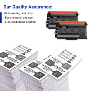 TN820 TN850 Toner Cartridge Black: Compatible Toner Cartridge Replacement for Brother TN-850 TN-820 TN 820 for MFC-L5900DW HL-L6200DW MFC-L5700DW MFC L5900DW HL-L5100DN MFC-L5850DW Printer (2-Pack)