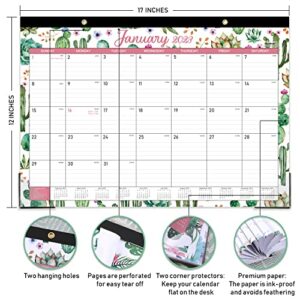 Desk Calendar 2023-2024 - Calendar 2023-2024 from January 2023 - June 2024,18 Months Monthly Desk Calendar, 17" x 12", Desk Pad, Large Ruled Blocks, To-do List & Notes, Best Desk Calendar for Organizing