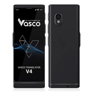 vasco v4 language translator device | 108 languages | free lifetime internet for translations in almost 200 countries | model 2022