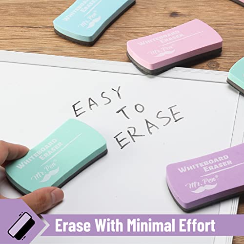 Mr. Pen- White Board Erasers, 8 Pack, Pastel Colors, Magnetic Dry Erase Erasers, Dry Erase Board Erasers, Magnetic Whiteboard Eraser, Dry Erasers for White Board, Magnetic Whiteboard Erasers