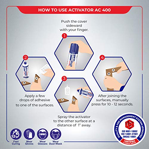 Activator (2 x 13.5 fl oz) Spray Accelerator for CA Super Glues (2 Pack)