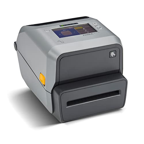 ZEBRA ZD621 Thermal Transfer Desktop Printer Color Touch LCD 203 dpi Print Width 4-inch USB Serial Ethernet 802.11ac with Cutter ZD6A142-321L01EZ