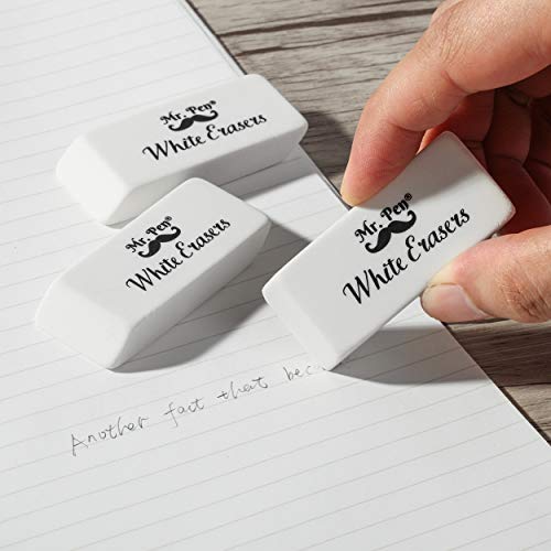 Mr. Pen- Erasers, Pencil Eraser, 12 Pack, White Erasers, Eraser, Erasers for Drawing, Eraser Pencil, Pencil Erasers, Erasers for Kids, Art Erasers for Drawing, Artist Eraser, White Eraser, Art Eraser