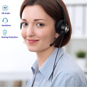 MKJ Cisco Phone Headset Corded RJ9 Telephone Headset with Noise Cancelling Microphone for Cisco CP-7821 7841 7942G 7931G 7940 7941G 7945G 7960 7961G 7962G 7965G 7975G 8811 8841 8861 9951 9971