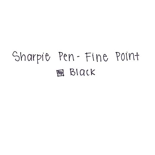 Sharpie Felt Tip Pens, Fine Point, Black, 2 Count