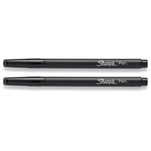 Sharpie Felt Tip Pens, Fine Point, Black, 2 Count