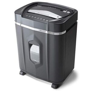 aurora au1640xa anti-jam 16 sheet crosscut paper/cd and credit card/ 5 gal pullout basket shredder, 30 minutes continuous run time