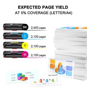 Toner Bank Compatible Toner Cartridge Replacement for HP 414A 414X 414 W2020A Work with Color Pro MFP M479fdw M454dw M479fdn M454dn M479 Laser Printer Ink (Black Cyan Magenta Yellow, 4-Pack)