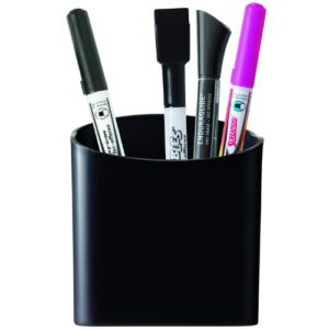 Quartet Magnetic Pen and Pencil Cup Holder, Black (48120-BK)