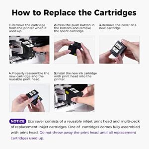 LemeroUtrust 67XL Remanufactured Ink Cartridge Replacement for HP 67 67XL use with HP DeskJet 2755, 2722 Plus 4155, 4155e, 4152 Envy Pro 6055, 6455, 6455e, 6420 (1 Print Head, 2 Black Ink Cartridges)