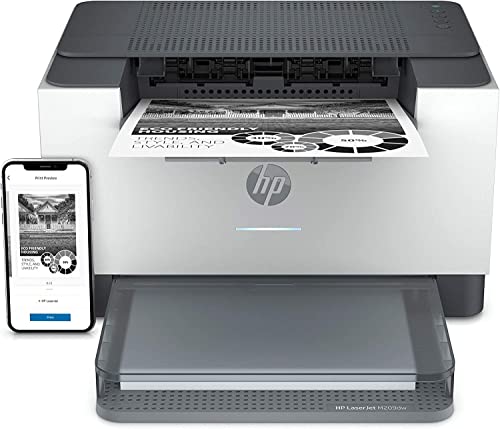 HP Laserjet M209dw Single-Function Wireless Monochrome Laser Printer - Print only - 30 ppm, 600 x 600 dpi, 8.5" x 14" Legal, Auto Duplex Printing, USB, WiFi, Ethernet, Cbmou External Webcam (Renewed)