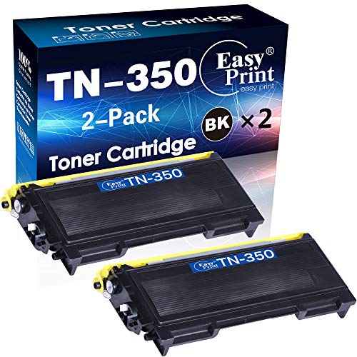 EASYPRINT (2-Pack of Black) Compatible TN-350 Toner Cartridge Replacement for TN350 Used for IntelliFax-2820 2920 MFC-7220 MFC-7420 MFC-7820N Printer