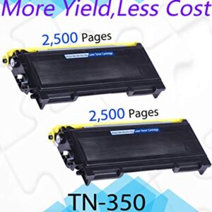 EASYPRINT (2-Pack of Black) Compatible TN-350 Toner Cartridge Replacement for TN350 Used for IntelliFax-2820 2920 MFC-7220 MFC-7420 MFC-7820N Printer