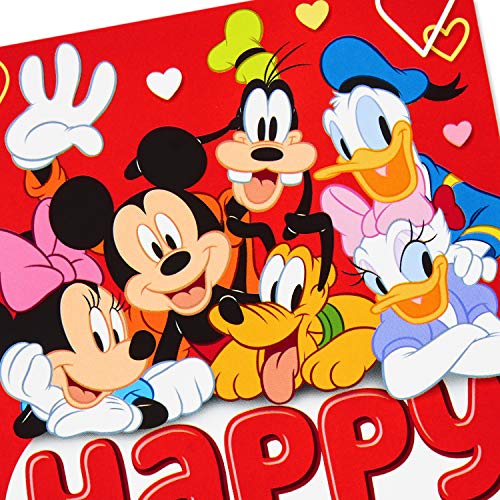 Hallmark Pack of Disney Valentines Day Cards for Kids, Mickey Mouse and Friends (10 Valentine's Day Cards with Envelopes)