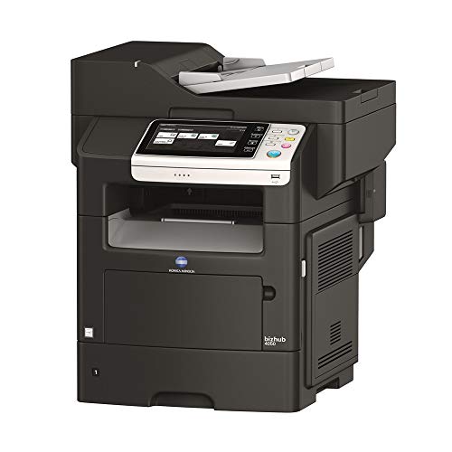 Konica Minolta BizHub 4050 Monochrome Laser Multifunction Printer - A4, 42ppm, Print, Copy, Scan, Auto Duplex, Network, Mobile Printing Support, 2GB Memory, 320 GB HDD, 550-sheet Tray (Renewed)