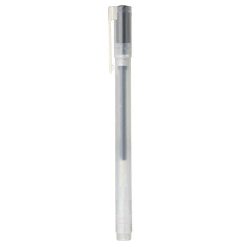 MUJI - 0.38mm Black Smooth Gel Ink Ballpoint Cap Pen (10 pieces)