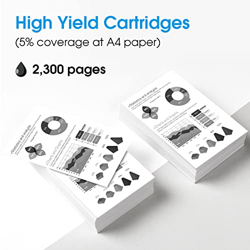 MCYCOLOR 05A Toner Cartridge High Yield Compatible for HP CE505A Replacement for HP P2035 P2035N 2035N P2055DN 2055DN P2030 P2050 P2055X P2055D Printer (2 Black)