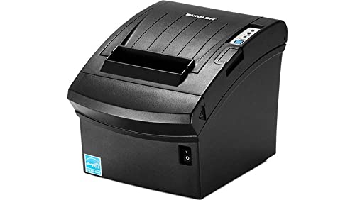 Bixolon SRP-350PLUSIIICOSG Thermal Printer with Power Supply and USB Cable, Serial/USB/Ethernet, Black (Renewed)