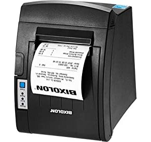 Bixolon SRP-350PLUSIIICOSG Thermal Printer with Power Supply and USB Cable, Serial/USB/Ethernet, Black (Renewed)