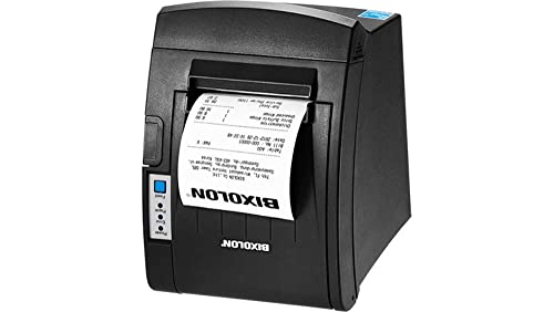 Bixolon SRP-350PLUSIIICOSG Thermal Printer with Power Supply and USB Cable, Serial/USB/Ethernet, Black (Renewed)