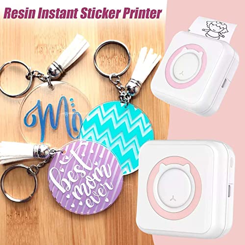 XINdream Sticker Maker Machine, Label Maker Portable Printer, Mini Sticker Printer with Tape Easy to Use Inkless Rechargeable Office Home