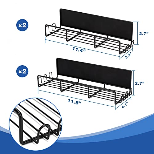 NYYTGE 4 Pack Magnetic Spice Rack Organizer, Refrigerator Organization and Storage, Metal Kitchen Organization Seasoning Organizer Shelf, Magnetic spice rack for Refrigerator Microwave Oven