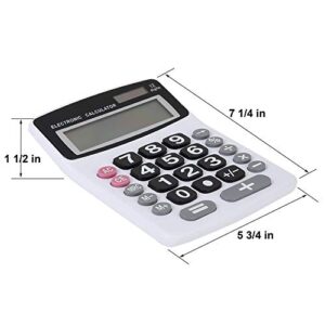 Lily's Home Jumbo 12-Digit Desktop Calculator - White