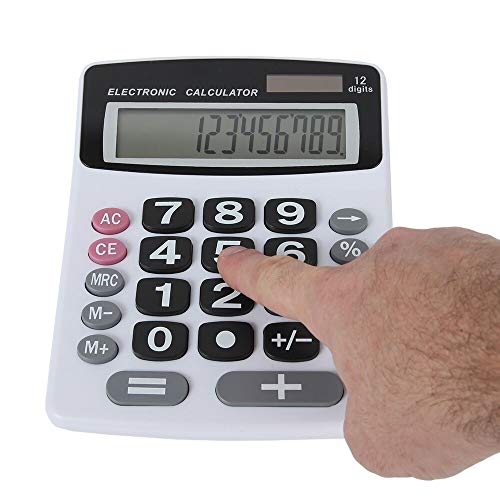 Lily's Home Jumbo 12-Digit Desktop Calculator - White