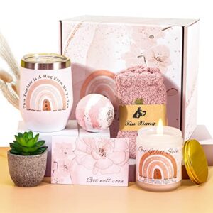 get well soon gifts for women，care package for women get well soon gifts baskets feel better soon gifts sympathy gifts thinking of you birthday gifts for women sick friends