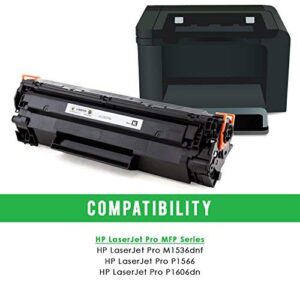 LINKYO Compatible Toner Cartridge Replacement for HP 78A CE278A (Black, 2-Pack)