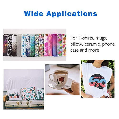 Koala Sublimation Ink Refill Bottle Compatible with ET-2720 ET-2760 ET-2800 ET-2803 ET-2850 ET-3760 WF-7710 WF-7720 C68 C88 for Heat Transfer on Mugs, Polyester Shirts, Mat, etc