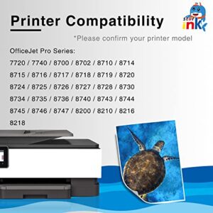 starink 952XL Updated Chips Compatible Replacements for HP 952 Ink Cartridges OfficeJet Pro 8710 7740 8720 8715 8210 8740 8702 7720 8725 8700 8730 Printer (Black, Cyan, Yellow, Magenta, 4Packs)