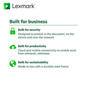 Lexmark MC3326adwe Color Multifunction Laser Printer with Print, Copy, Fax, Scan and Wireless Capabilities, Two-Sided Printing with Full-Spectrum Security and Prints Up to 26 ppm (40N9060)