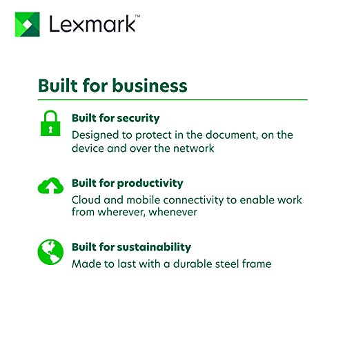 Lexmark MC3326adwe Color Multifunction Laser Printer with Print, Copy, Fax, Scan and Wireless Capabilities, Two-Sided Printing with Full-Spectrum Security and Prints Up to 26 ppm (40N9060)