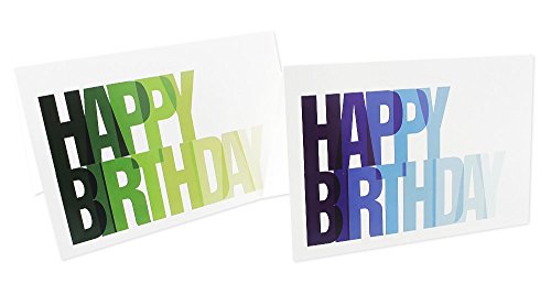 Best Paper Greetings 48 Pack Happy Birthday Cards Bulk Box Set with Envelopes, Blank Inside for Students, Work, Office (6 Designs, 4x6)