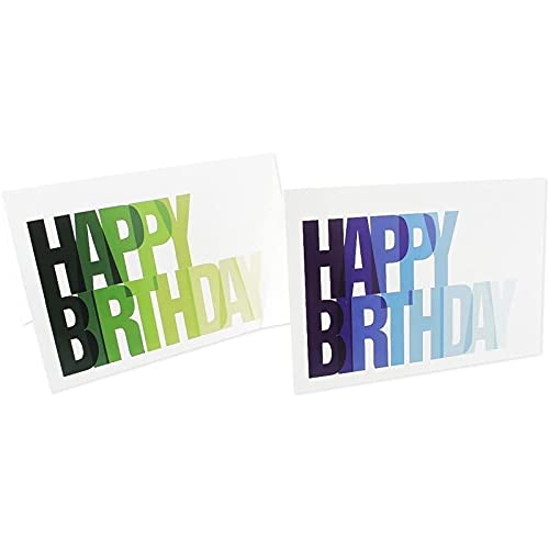 Best Paper Greetings 48 Pack Happy Birthday Cards Bulk Box Set with Envelopes, Blank Inside for Students, Work, Office (6 Designs, 4x6)