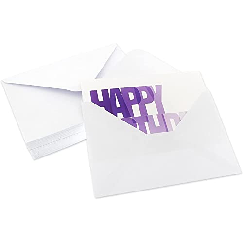 Best Paper Greetings 48 Pack Happy Birthday Cards Bulk Box Set with Envelopes, Blank Inside for Students, Work, Office (6 Designs, 4x6)