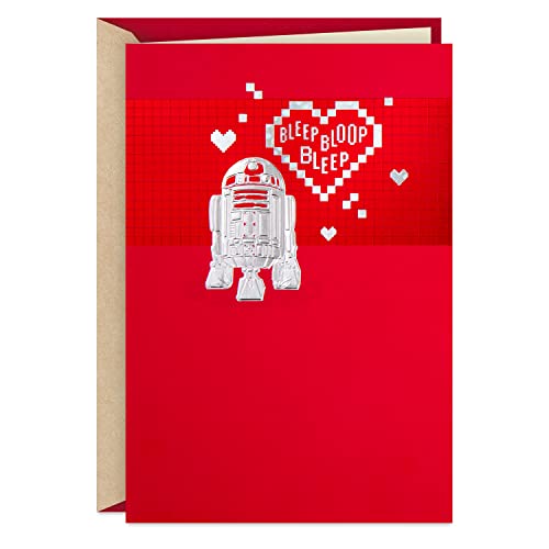 Hallmark Valentine's Day Card (Star Wars R2-D2 and Hearts)