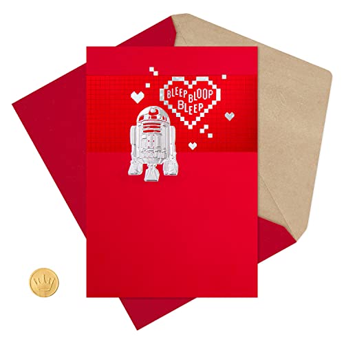 Hallmark Valentine's Day Card (Star Wars R2-D2 and Hearts)