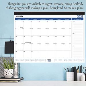 2023-2024 Desk Calendar, 18 Month Desk Calendar/Wall Calendar Combo, 22" x 17", January 2023-June 2024, Highlight Holidays, Planning Calendar, Thick Paper