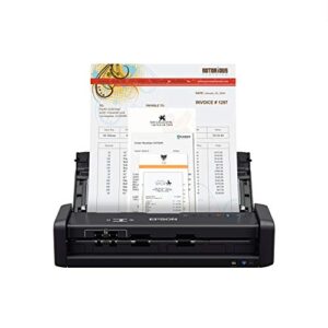 epson es-300wr wireless color portable duplex document scanner accounting edition for pc and mac, auto document feeder (adf)