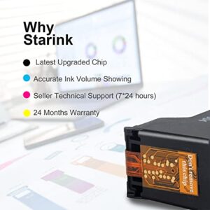 starink Remanufactured Ink Cartridge Replacement for HP Ink 63 XL 63XL for OfficeJet 3830 5200 5222 5255 5258 4650 4652 4655 Envy 4520 4512 4510 DeskJet 1112 2130 3630 Printer(Black/Color, 2 Packs)