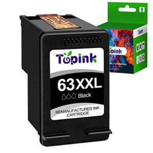 ink 63 xl xxl remanufactured for hp 63 63xl 63xxl black ink cartridge for officejet 3830 4650 4652 4655 5200 5252 5255 5258 envy 4520 4512 deskjet 1112 2132 3630 3632 printer