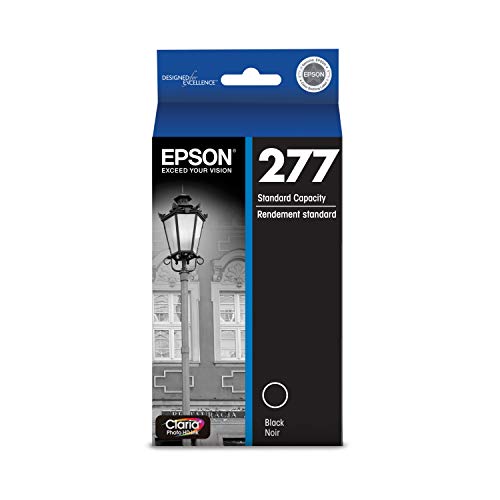 Epson T277 Claria Photo HD Ink Standard Capacity Photo Black Cartridge (T277120-S) for Select Expression Printers