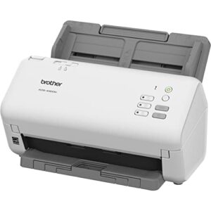 brother ads-4300n professional desktop scanner with fast scan speeds, duplex, and networking