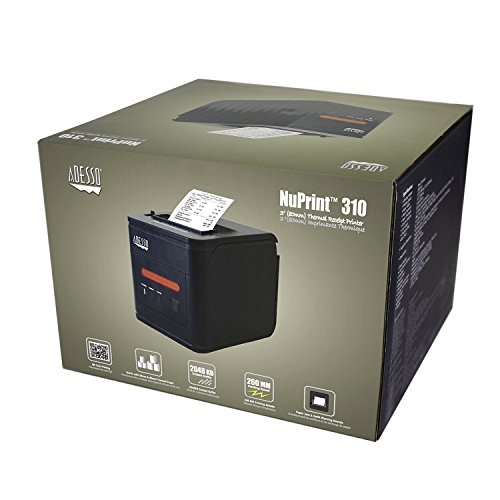 Adesso NuPrint 210-2" Thermal Receipt Printer, Black