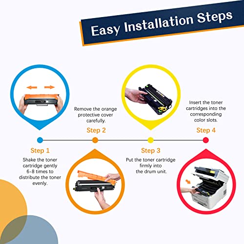 Colorking Compatible Toner Cartridge Replacement for Brother TN227 TN227BK TN-227 TN223 TN223BK for MFC-L3750CDW HL-L3210CW HL-L3290CD HL-L3230CDW MFC-L3770CDW HL-L3270CDW Toner (Black, 2-Pack)