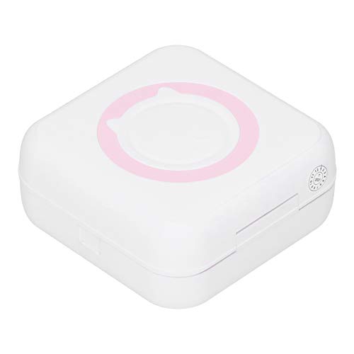 Cuifati Mini Printer Thermal Portable Wireless Bluetooth Label Wrong Question Printing 200dpi Phone Photo Printer (Pink)