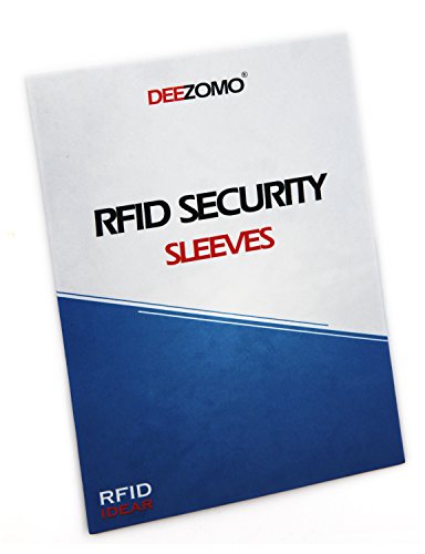 RFID Blocking Sleeves (10 RFID Blocking Sleeves, 5 Unique Designs) Identity Theft Protection Travel Case Set (American Element) (Side Load)